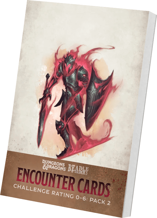 Dungeons & Dragons RPG Encounter Cards Challenge Rating 0-6: Pack 2