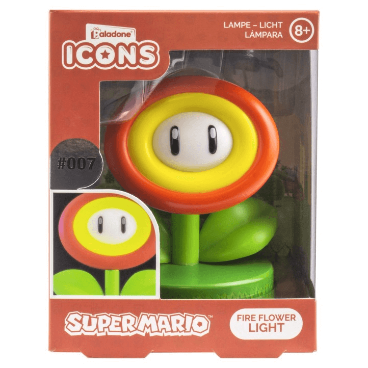 Super Mario Icons Light Fire Flower (V2) – Arcade Dreams